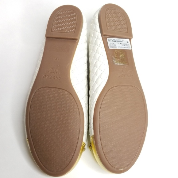 Arezzo | Shoes | Arezzo Brazil Quited Bow Gold Flats Loafers | Poshmark
